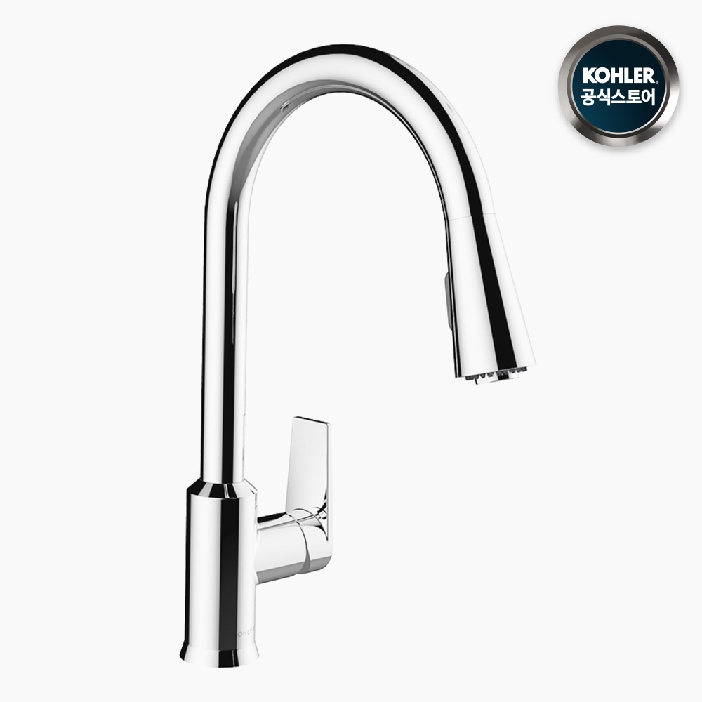 KOHLER 21367T-4-CP Taut 주방 수전