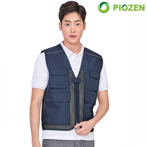 피오젠 작업조끼/망사작업조끼 PS-V312 - 작업복조끼 제작 클릭스포츠