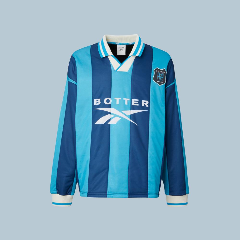 Reebok X BOTTER Padded Longsleeve Polo - 블루 / RMGC002C99JER0014049 ｜ 리복 ...