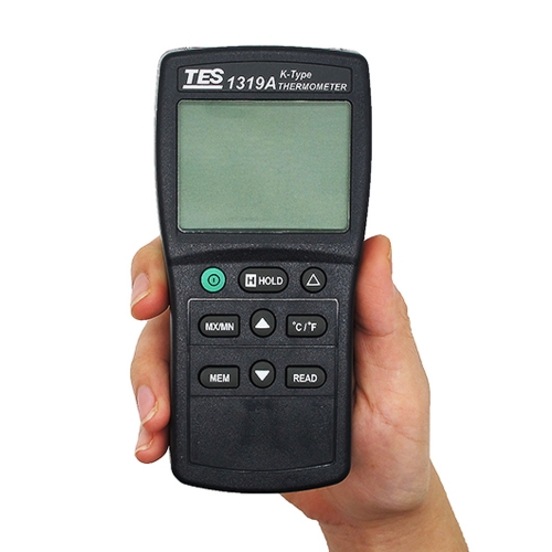 테스 휴대용 디지털 온도계 TES-1319A K타입 온도측정 정밀온도계