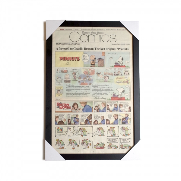 2000-2-13 Charles Schulz Last Peanuts Comic Strip Feb,13 2000