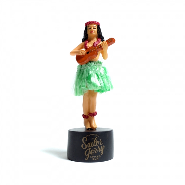 2016 Sailor Jerry Spiced Rum Dashboard Hula Girl Bobbler