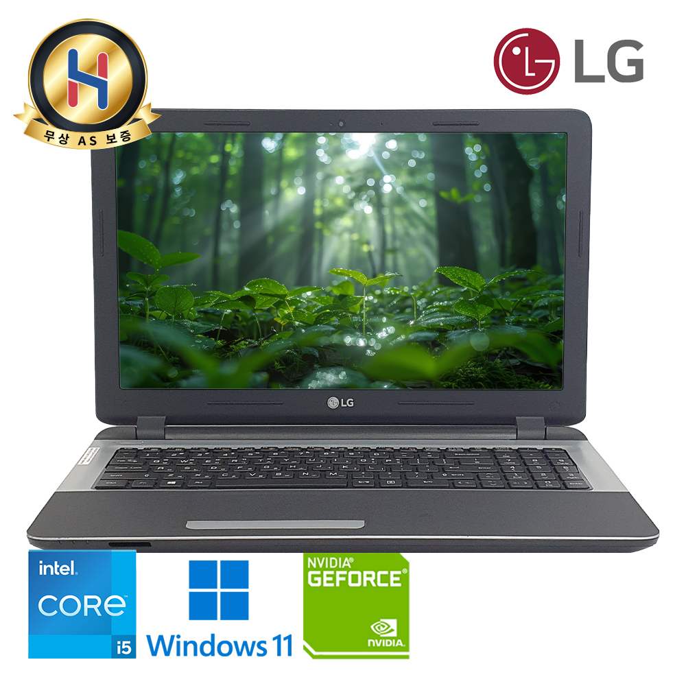 하프북LG전자 15.6인치 지포스 940M 탑재 FHD 해상도 대화면 넘버패드 탑재 램, SSD 무료 업그레이드 완료 윈도우11