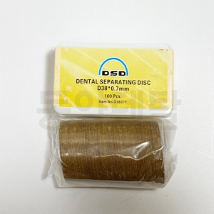 DSD SEPARTING DISC D38X0.7mm(YELLOW) 100PCS 디스크 | 컷팅디스크 - 동양덴탈