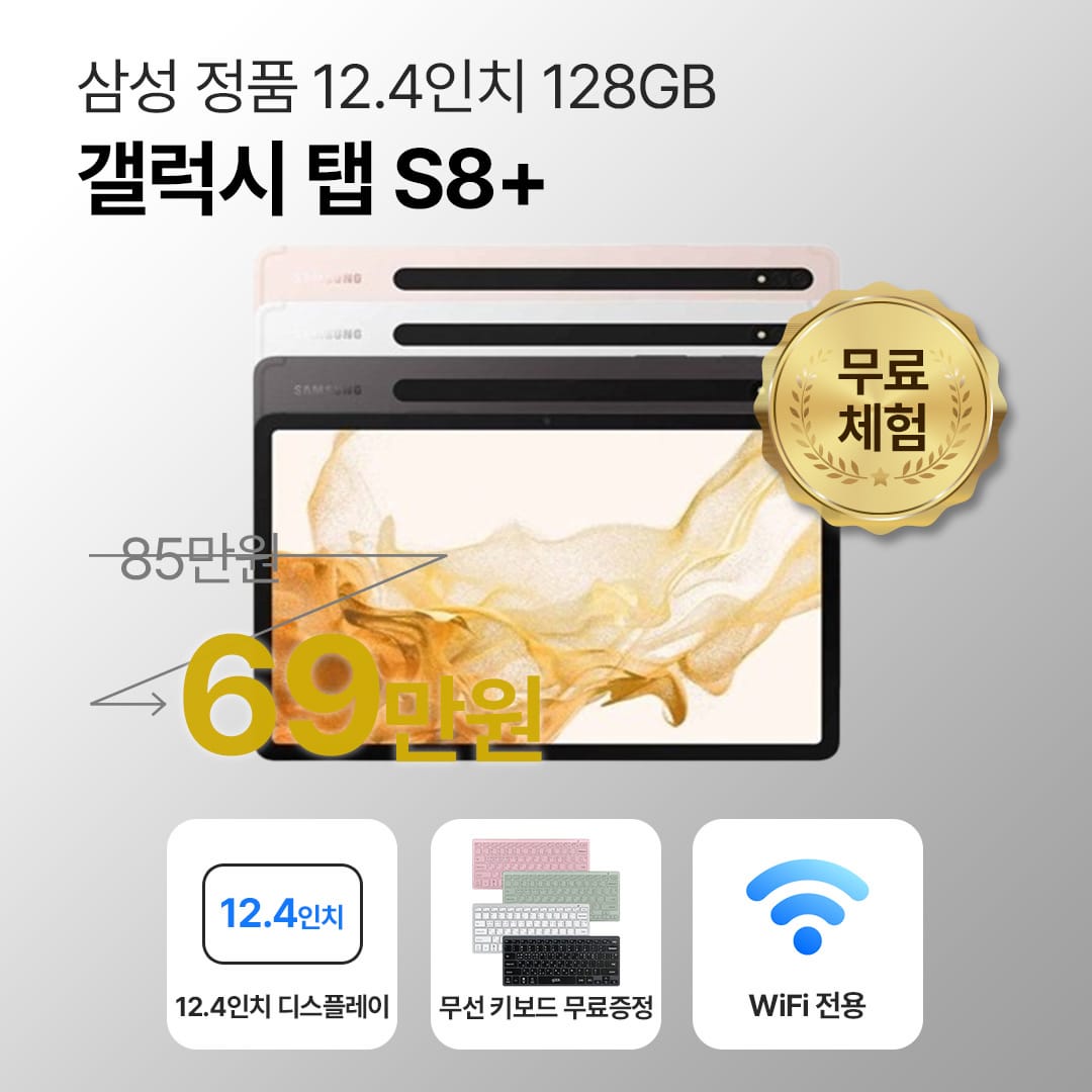 리퍼연구소 - 삼성 갤럭시탭 s8+ WiFi 128GB 그라파이트