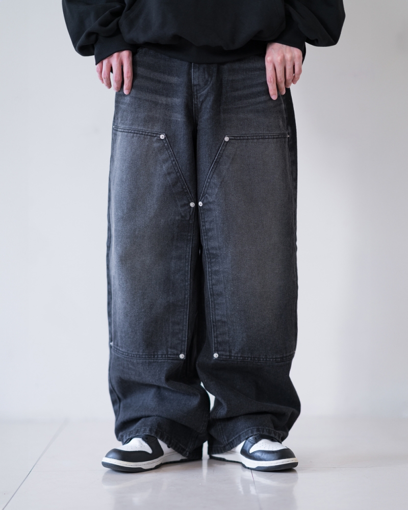 리벳 더블니 데님(3Color, 2Size) :: SEMO X 1729