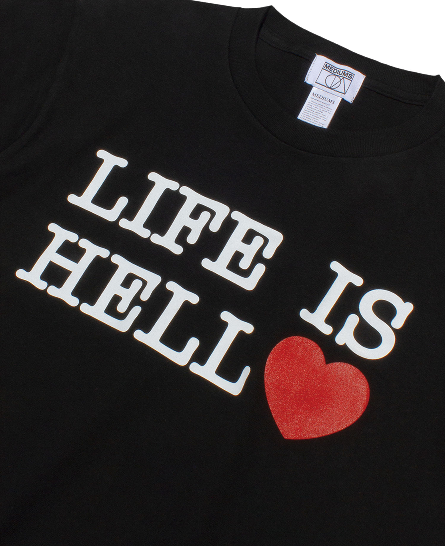 INSANE GARAGE | [MEDIUMS] LIFE IS HELL TEE - Black