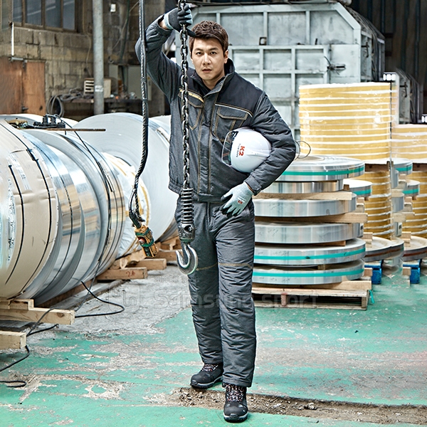 현장패딩작업복 세트 | K2 Safety 21JK-F171R,LB2-F371 동계 작업복(상하세트) | 단체복은 삼성스포츠
