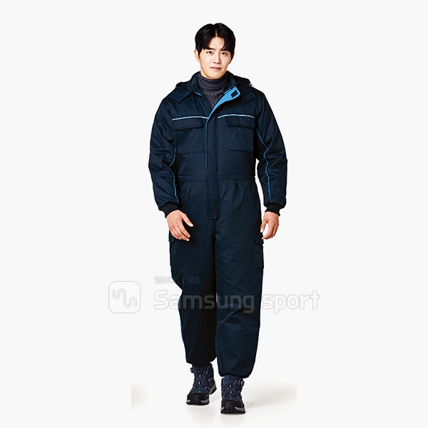 피오젠(PIOZEN)PW-S335 정비복 (일체형) 작업복 겨울작업복 삼성스포츠 단체복 주문제작